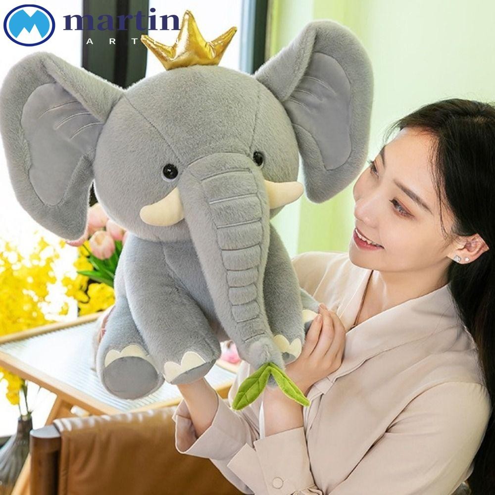 MARTIN การ์ตูนช้าง Plushie, Creative ตุ๊กตามงกุฎช้างตุ๊กตาตุ๊กตา,เด็ก ...