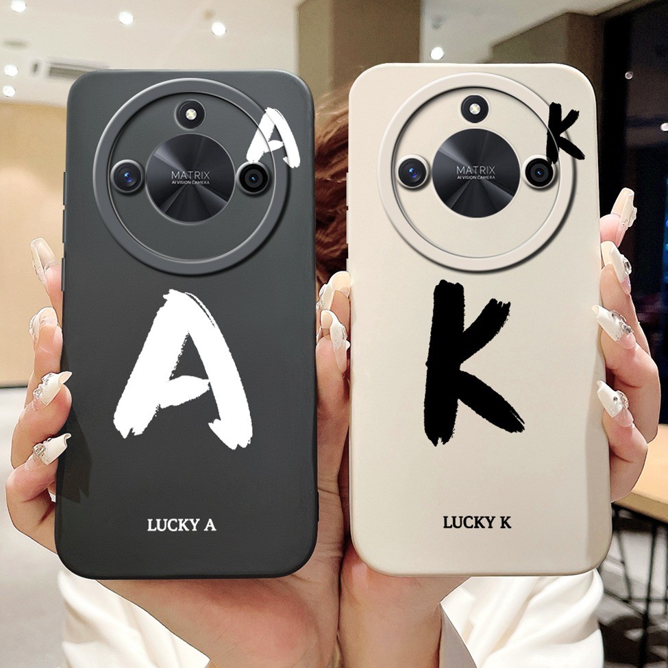 Honor X50 GT Case X50 ALI-AN00 Simple แฟชั่นตัวอักษร AZ รูปแบบการออกแบบ ...