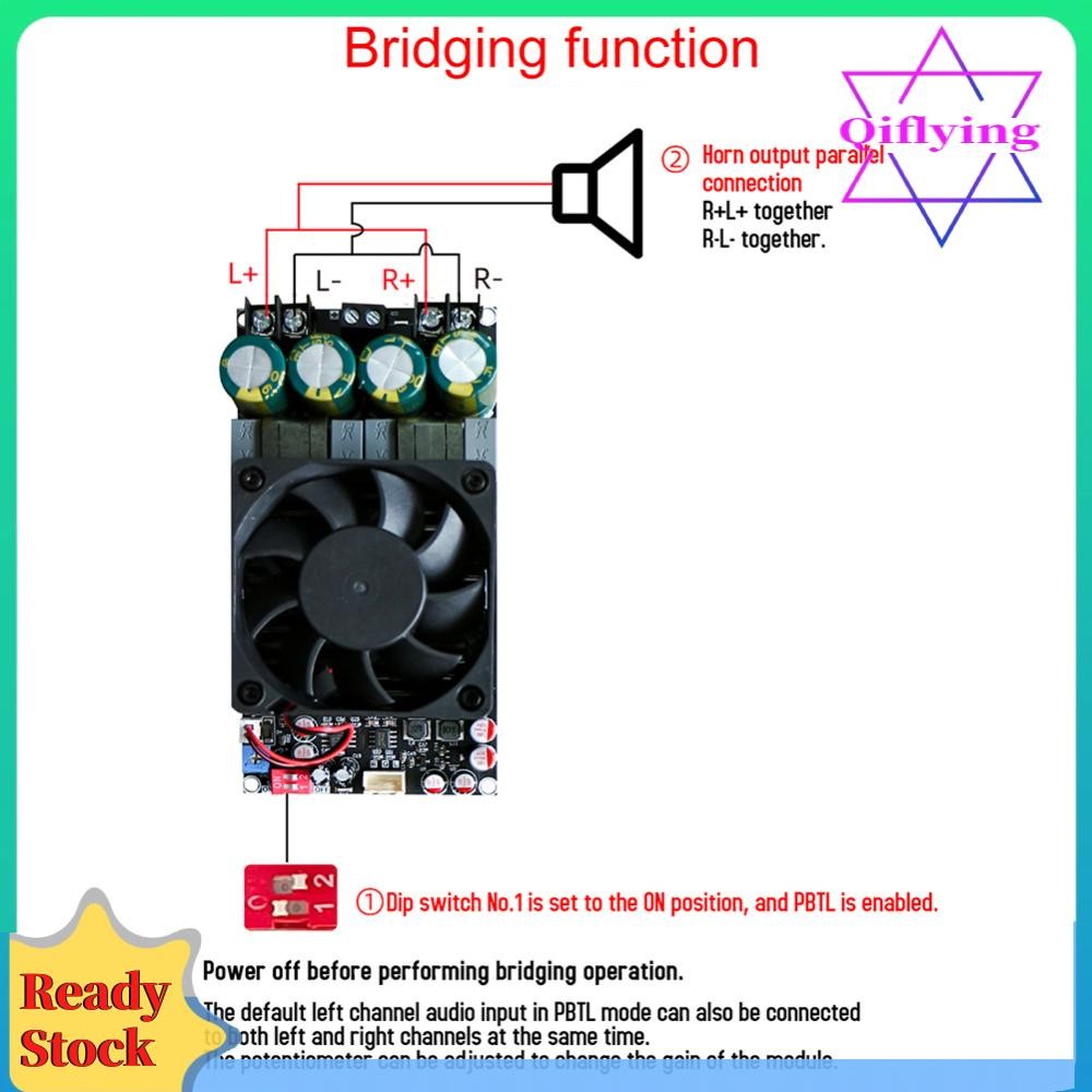 ZK-3002 บอร์ดขยายเสียงดิจิตอล TPA3255 สเตอริโอ 300WX2 สะพานโมโน 600W ...