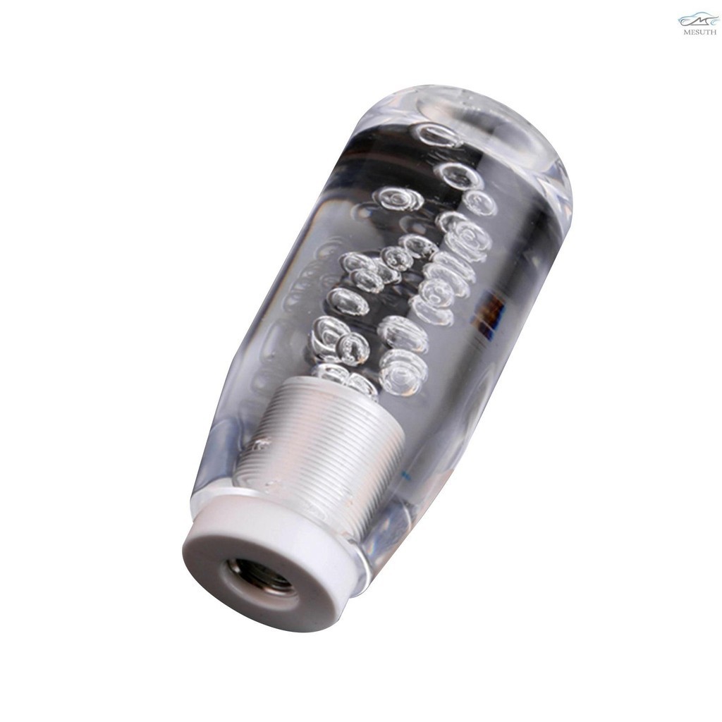 ไฟ LED RGB Shift Knob Stick คริสตัลโปร่งใส Bubble Gear Shifter10 ซม./15 ...