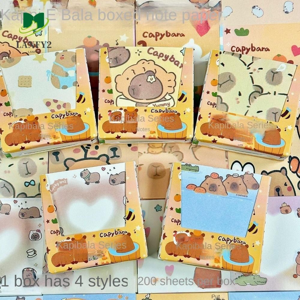Alanfy Capybara Note Paper,กระดาษวัสดุเครื่องเขียนการ์ตูน Memo Note ...
