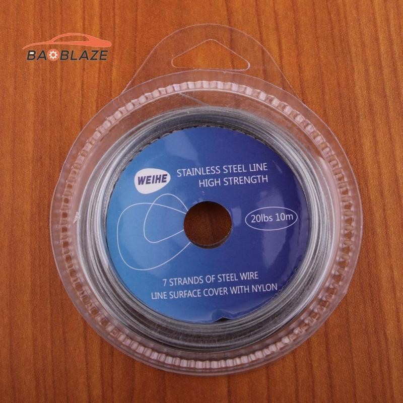 [Baoblaze] Line Wire Leader Coated Stainless Steel Trace Leader Wire ...