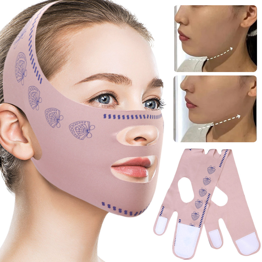ผ้าพันแผลกระชับใบหน้ายืดหยุ่น - V Line Face Shaper - Face V Shaper ...