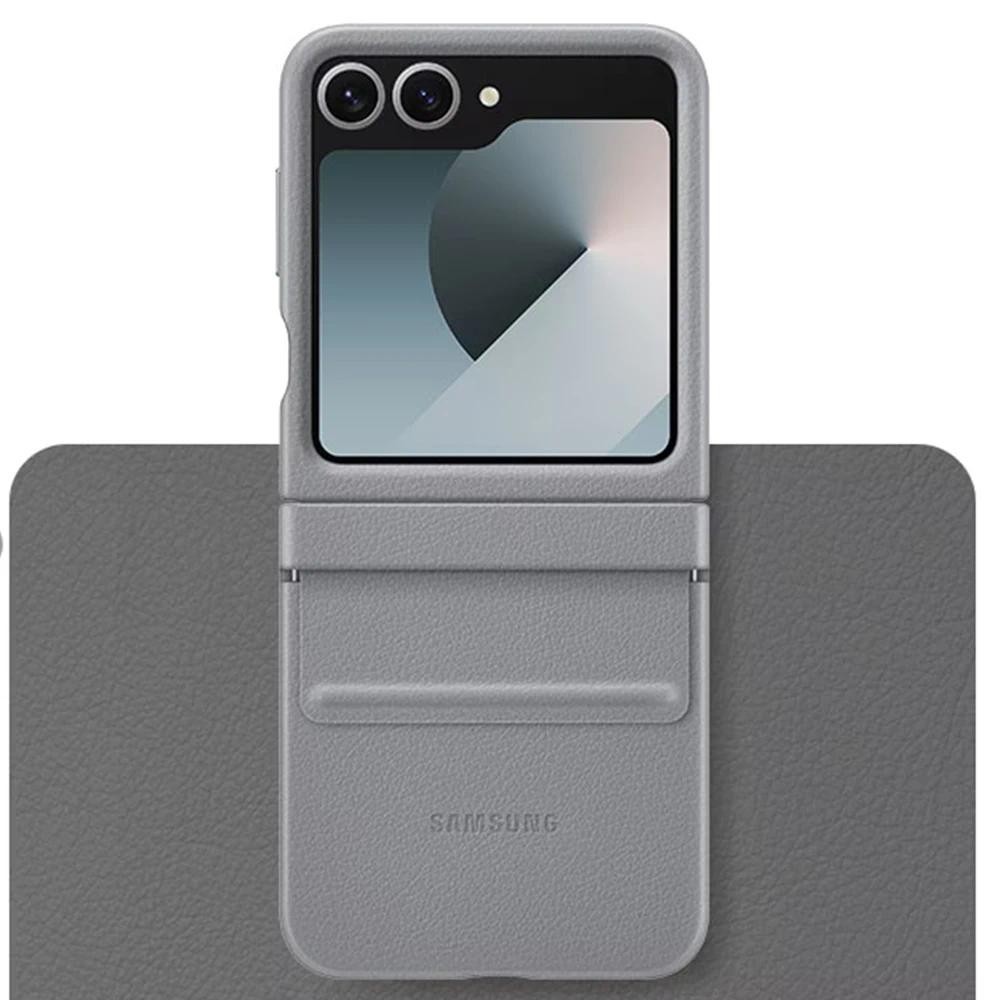 กันกระแทกบานพับป้องกันของแท้หนังสําหรับ Samsung Galaxy Z Flip 6 5G ...