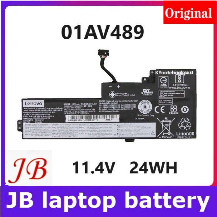 BATTERY ORIGINAL LENOVO แบตเตอรี่ ของแท้ LENOVO Thinkad T470 T480 A475 ...