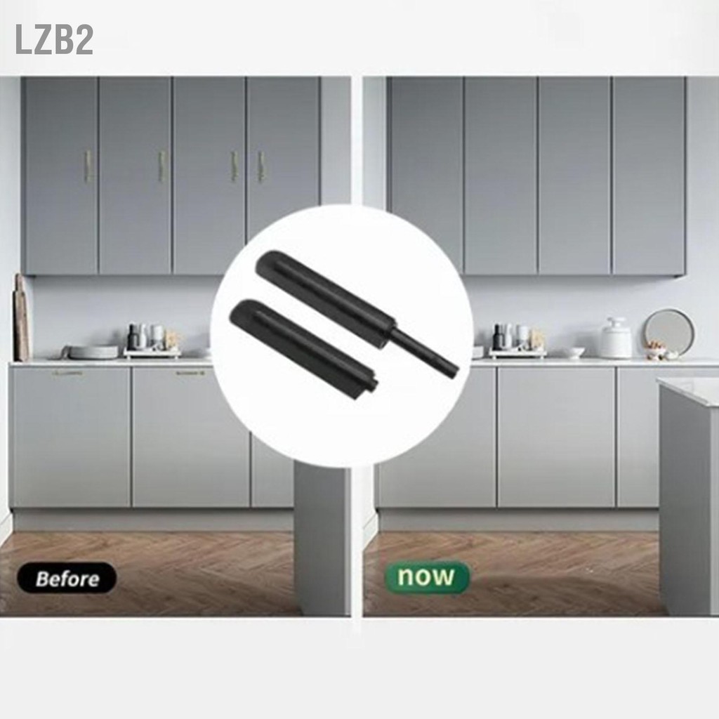 LZB2 10 ชิ้นตู้ประตู Rebounder Handleless อลูมิเนียมสีดำ Rebounding สลักแม่เหล็ก | Shopee Thailand