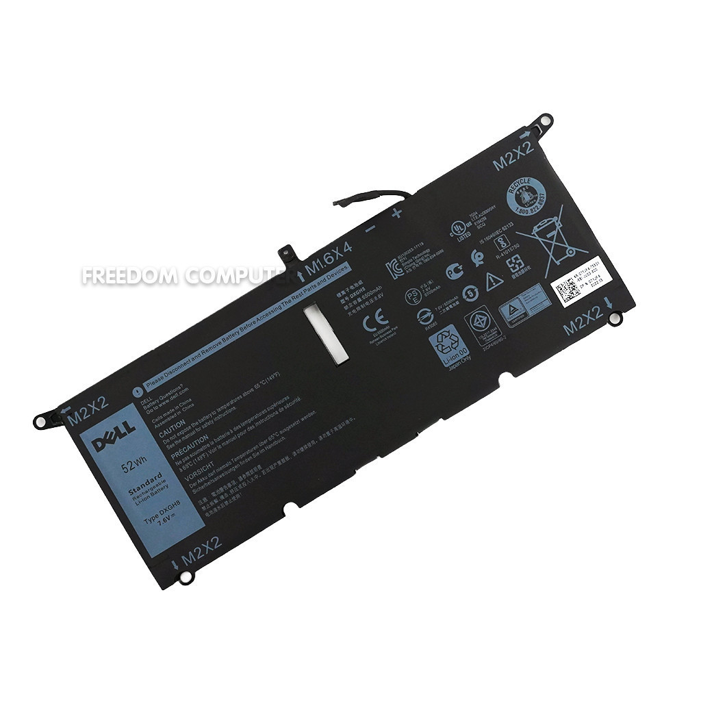 แบตเตอรี่โน๊ตบุ๊ค(แท้) DXGH8 สำหรับ Dell XPS 13 9370 9380 5390 HK6N5 ...