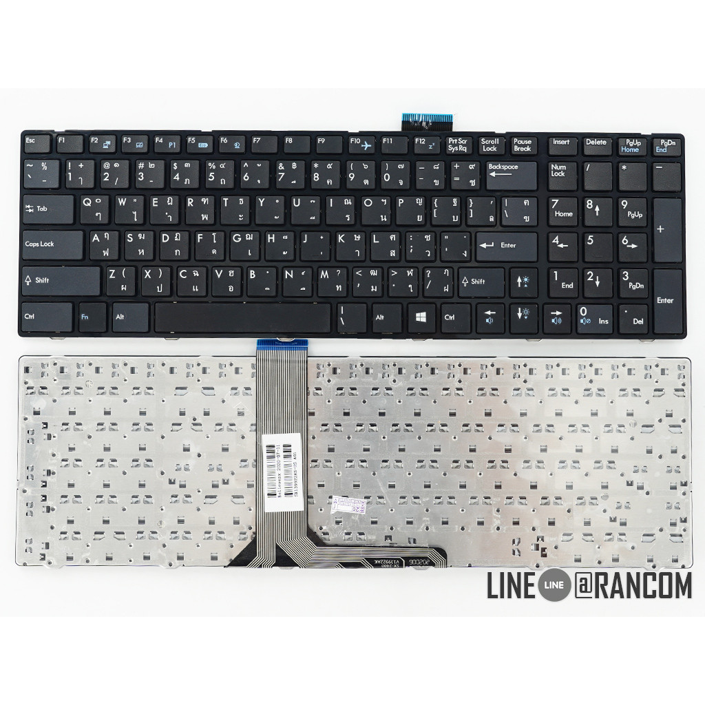 คีย์บอร์ด Notebook MSI A6203 A6300 GE620 CX620 GX660 CX623 CX705 CX70 ...