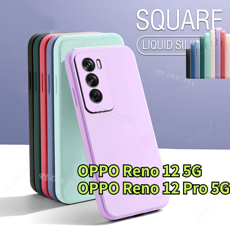 เคสนิ่ม OPPO Reno 12 12 Pro 5G ป้องกันกล้องปลอกสีลูกกวาด OPPO Reno12 ...