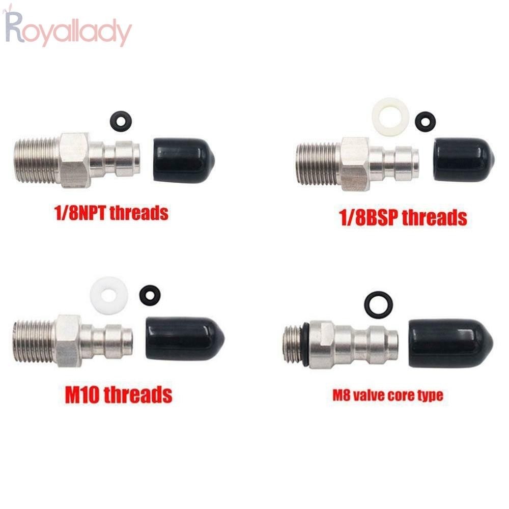 Filled ชุดจุกนมสแตนเลส 1/8 BSPP 1/8 NPT หัวเชื่อมต่อ M10 | Shopee Thailand