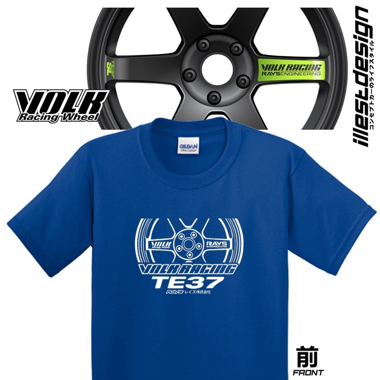23 SALE เสื้อยืดออโต้. เสื้อยืด Volk Racing TE37 Wrx STI EVO9 GTR35 ...