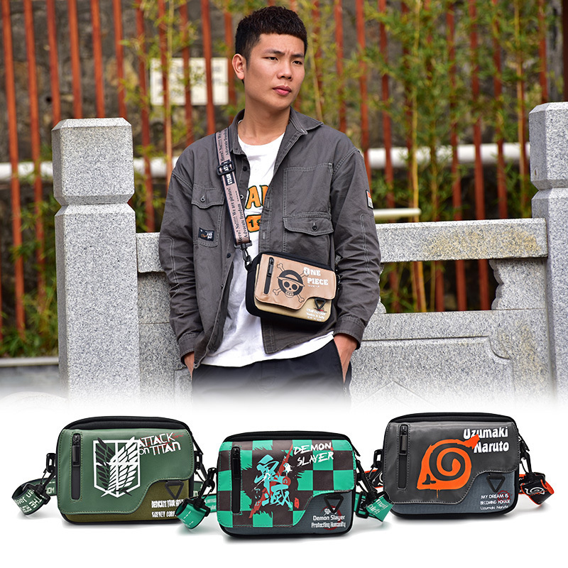 กระเป๋าสะพายอนิเมะ Messenger One Piece Naruto Demon Slayer | Shopee ...