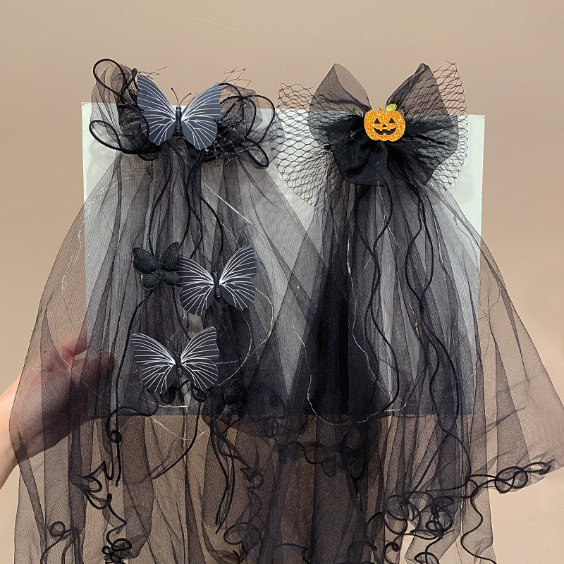 Jh 2024 Halloween New Elf Black Headcloth ยางรัดผมเรืองแสง JHTH[OLTS ...