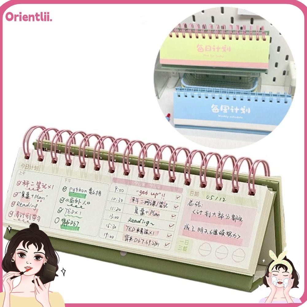 ORIENTTK Logbook ปฏิทินแผนมัลติฟังก์ชั่นแบบพกพาที่ดึงดูดใจสูง ปฏิทิน ...