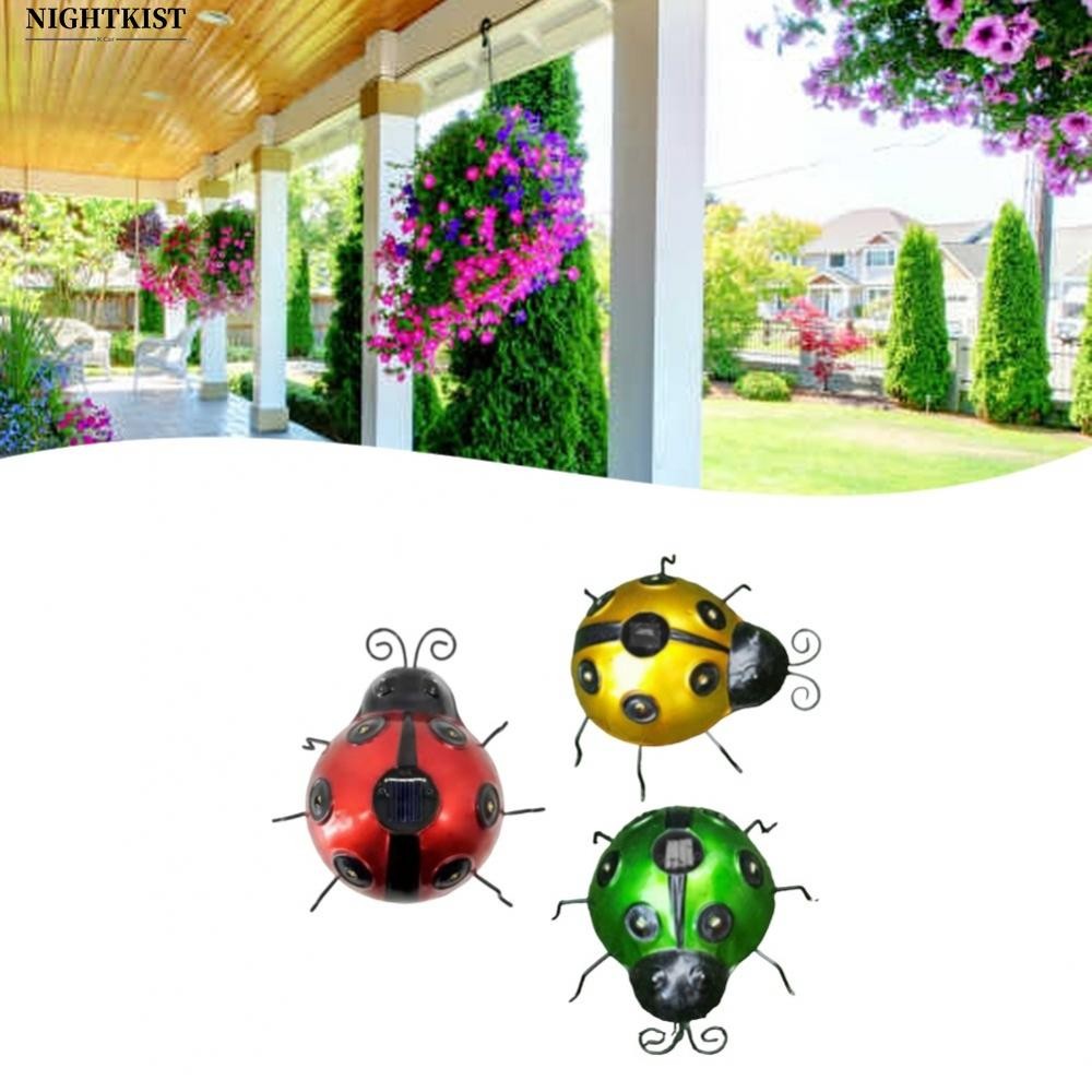 Charming and cute solar-powered ladybug lawn light: decorate your garden | Shopee Thailand