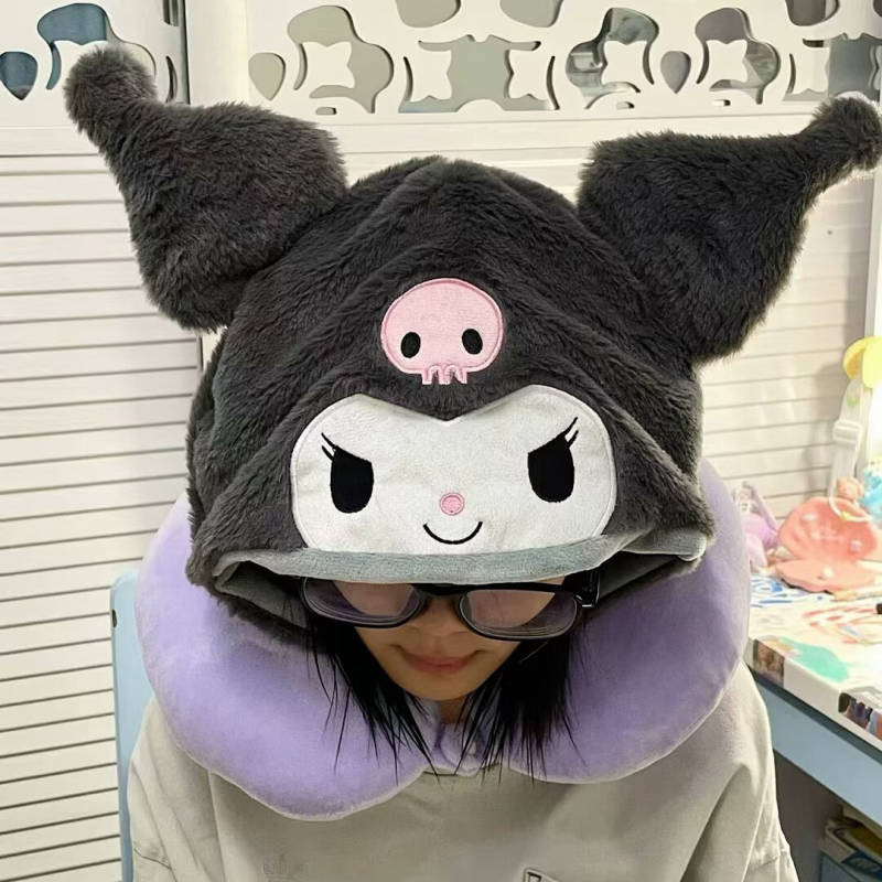 Stitch U-Shape Pillow Hat Female Autumn and Winter Cute Anime Cartoon ...