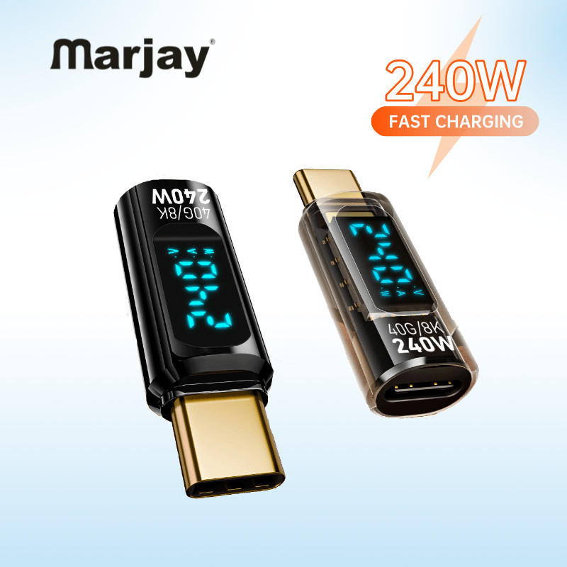 Marjay 240W จอแสดงผลดิจิตอล Type-c อะแดปเตอร์ Translucence จอแสดงผล ...