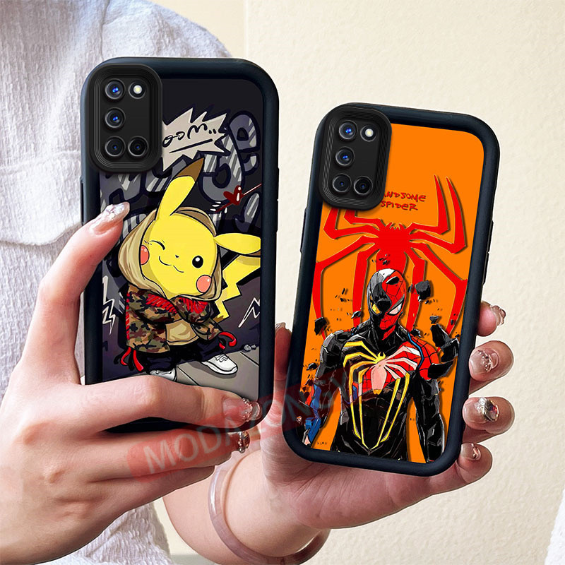 สําหรับ OPPO A92 ปลอกซิลิโคนหรูหรา Soft TPU กันกระแทกรูปแบบการ์ตูน ...