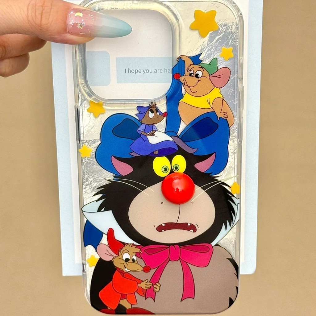 น่ารัก Lucifer Cat สามมิติจมูก Apple 15/14/13 เคสโทรศัพท์ 12 นุ่ม 11/xr ...
