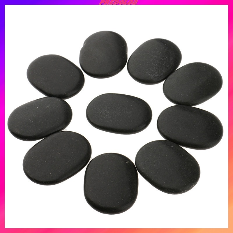 [Predolo2] ชุดหินนวดกลม 10 ชิ้น หินภูเขาไฟร้อน Basalton เพื่อผ่อนคลาย ...