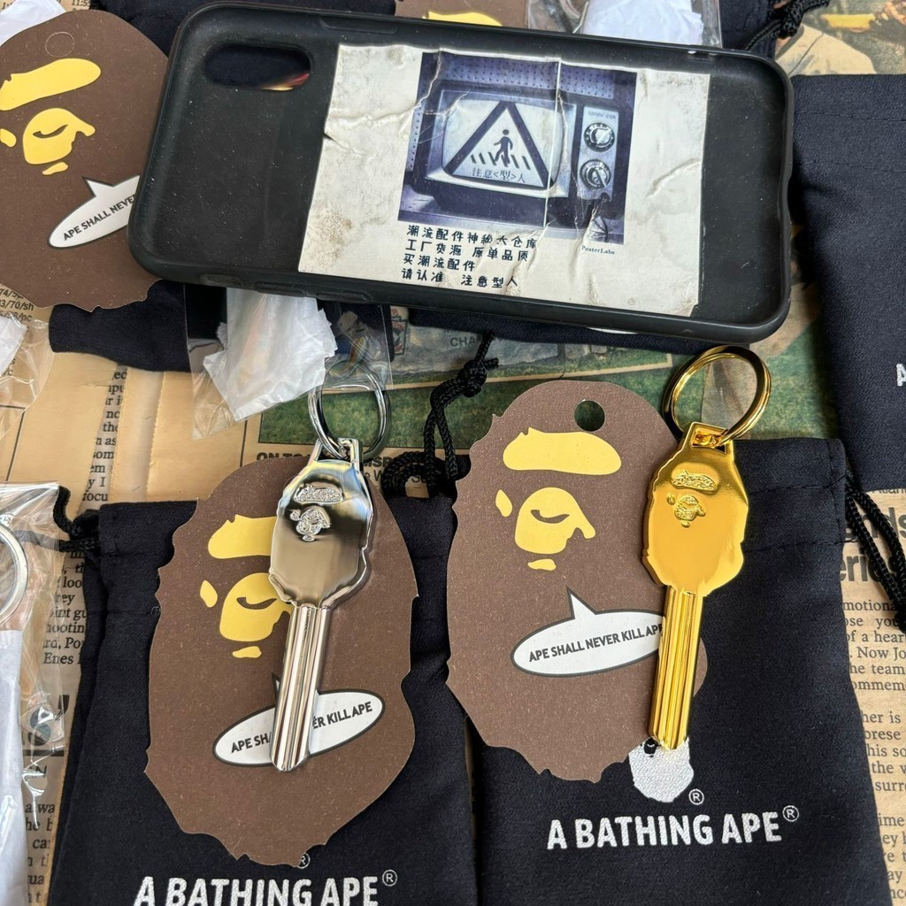 Street Wear Ape head key จี้หัวกุญแจอุปกรณ์เสริม nigo Tokyo Harajuku ...