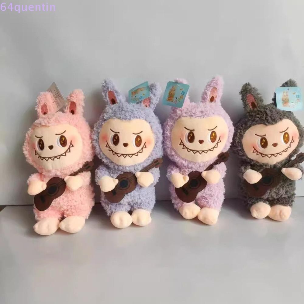 Quentin Labubu ตุ๊กตา, กระต่ายแครอท Labubu ของเล่นตุ๊กตา, กีตาร์น่ารัก ...