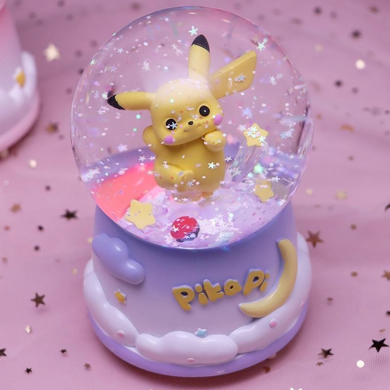 Pikachu Series ของขวัญวันเกิด Pokémon Crystal Ball Music Box ของเล่น ...