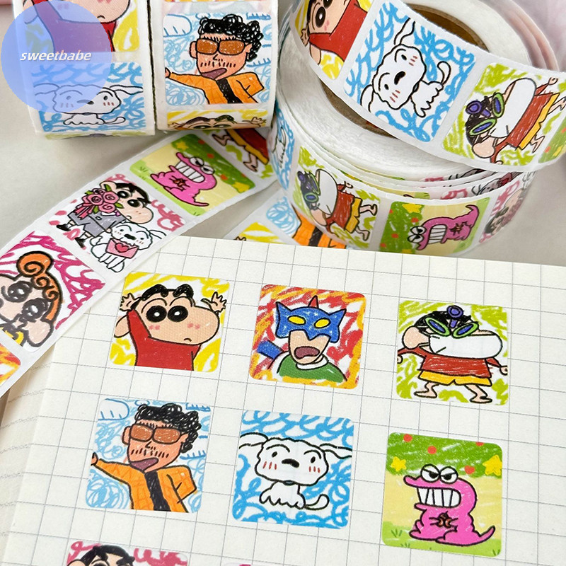 Sebabe 500 ชิ้น Creative Roll Graffiti อะนิเมะสติกเกอร์การ์ตูนน่ารัก ...