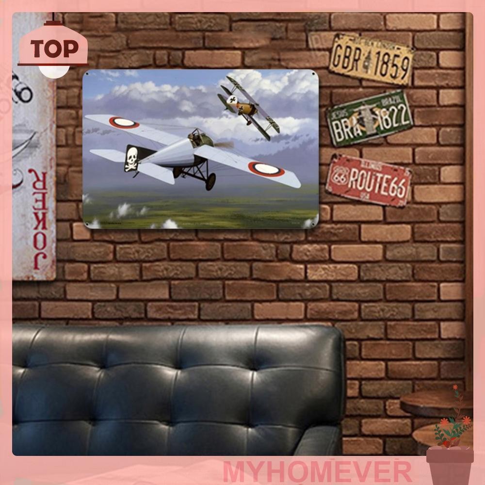 Vintage Metal Fighter Jet Tin Sign ภาพวาดเหล็กสี่เหลี่ยม Wall ...