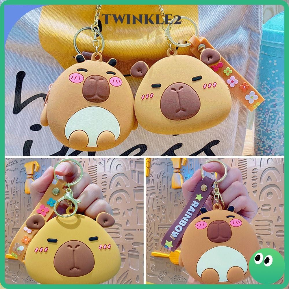 จี้กระเป๋านักเรียน TWINKLE, พวงกุญแจ Capybara น่ารัก, ของขวัญเสน่ห์น้ําหนักเบา Creative Handmade ...