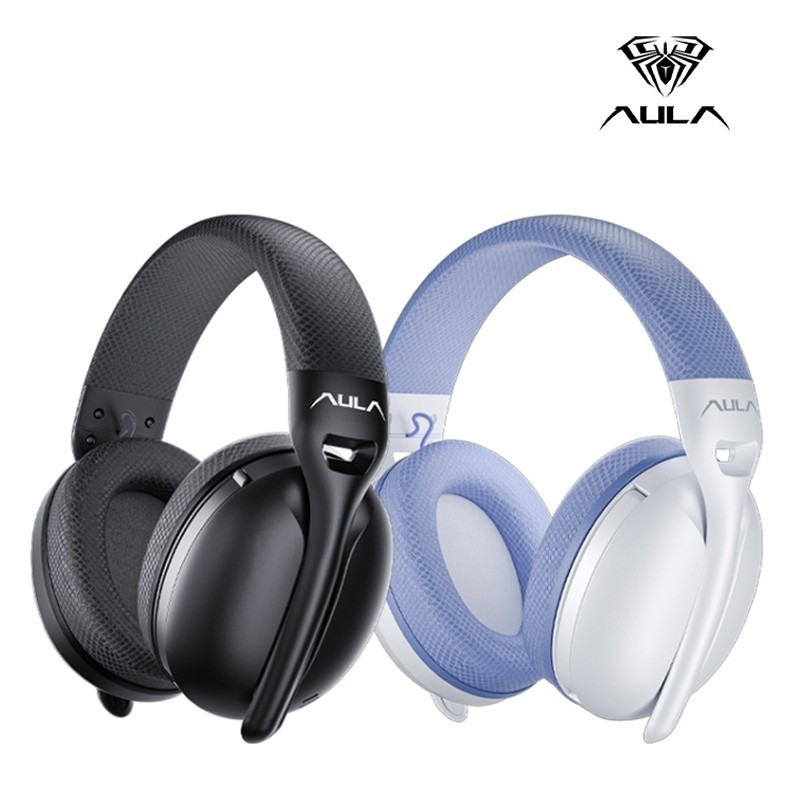 AULA S6 หูฟังไร้สาย Wireless Gaming Headset 3IN1 น้ำหนักเบา ไม่อมความ ...