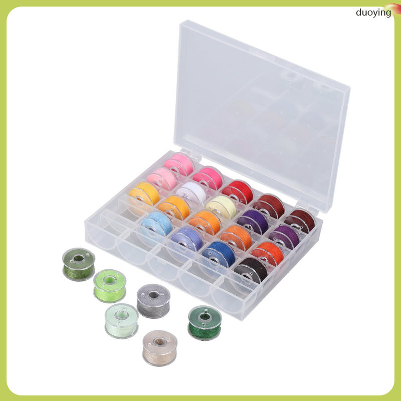 25 ชิ้น Brother จักรเย็บผ้า Spool Bobbin กล่องกล่อง 2.00X2.00X1.50 ซม. ...