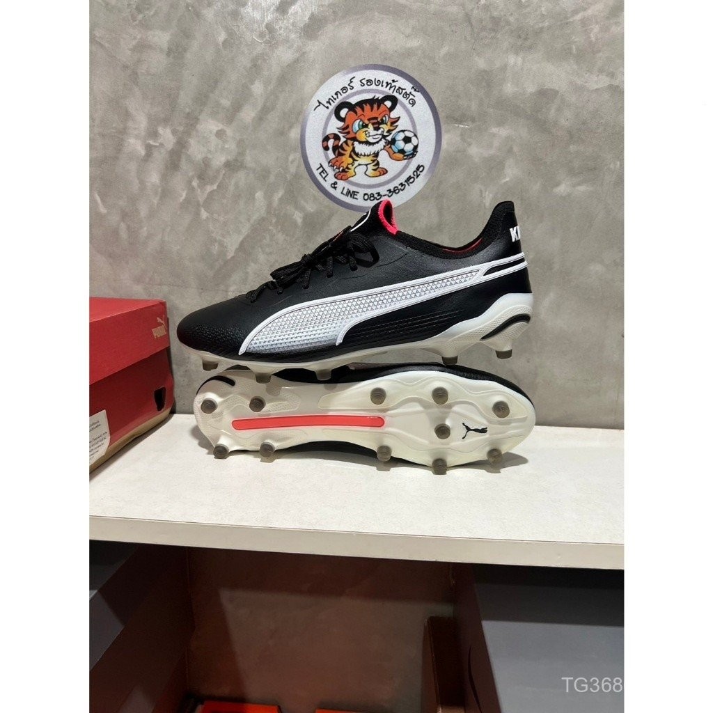 Puma King สีดำรองเท้าฟุตบอล fg/ag Fuma King ของแท้1มือ | Shopee Thailand