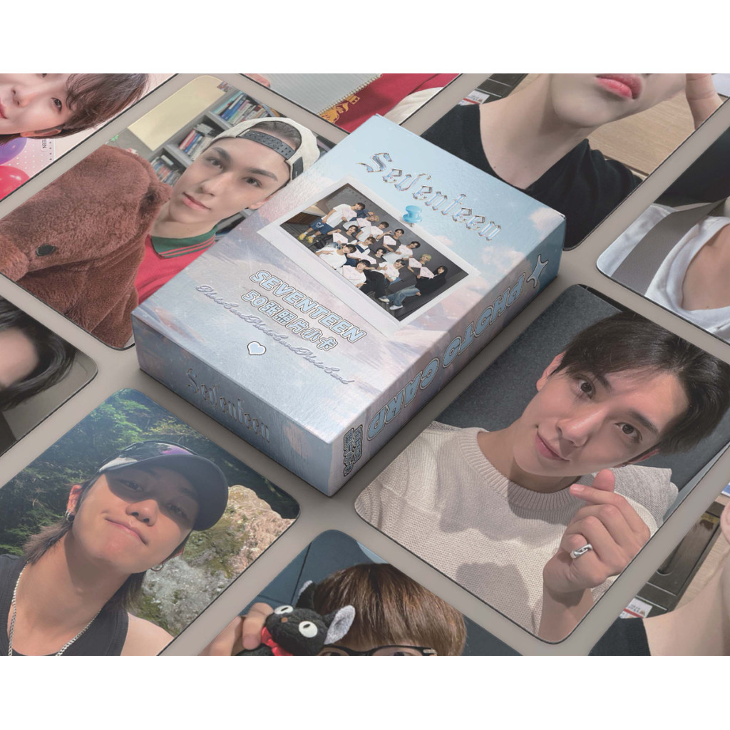 50-124pcs SEVENTEEN Holographic Laser การ์ด LOMO 17 คือขวา HERE Joshua ...