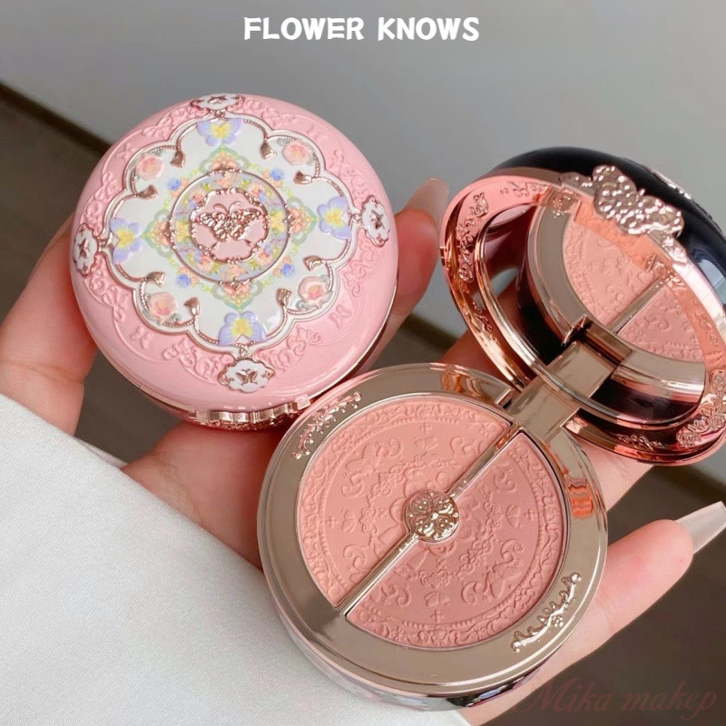 FLOWER KNOWS บลัชออนสีทูโทนนูนที่ทาง่ายและไม่ทิ้งแป้ง | Shopee Thailand