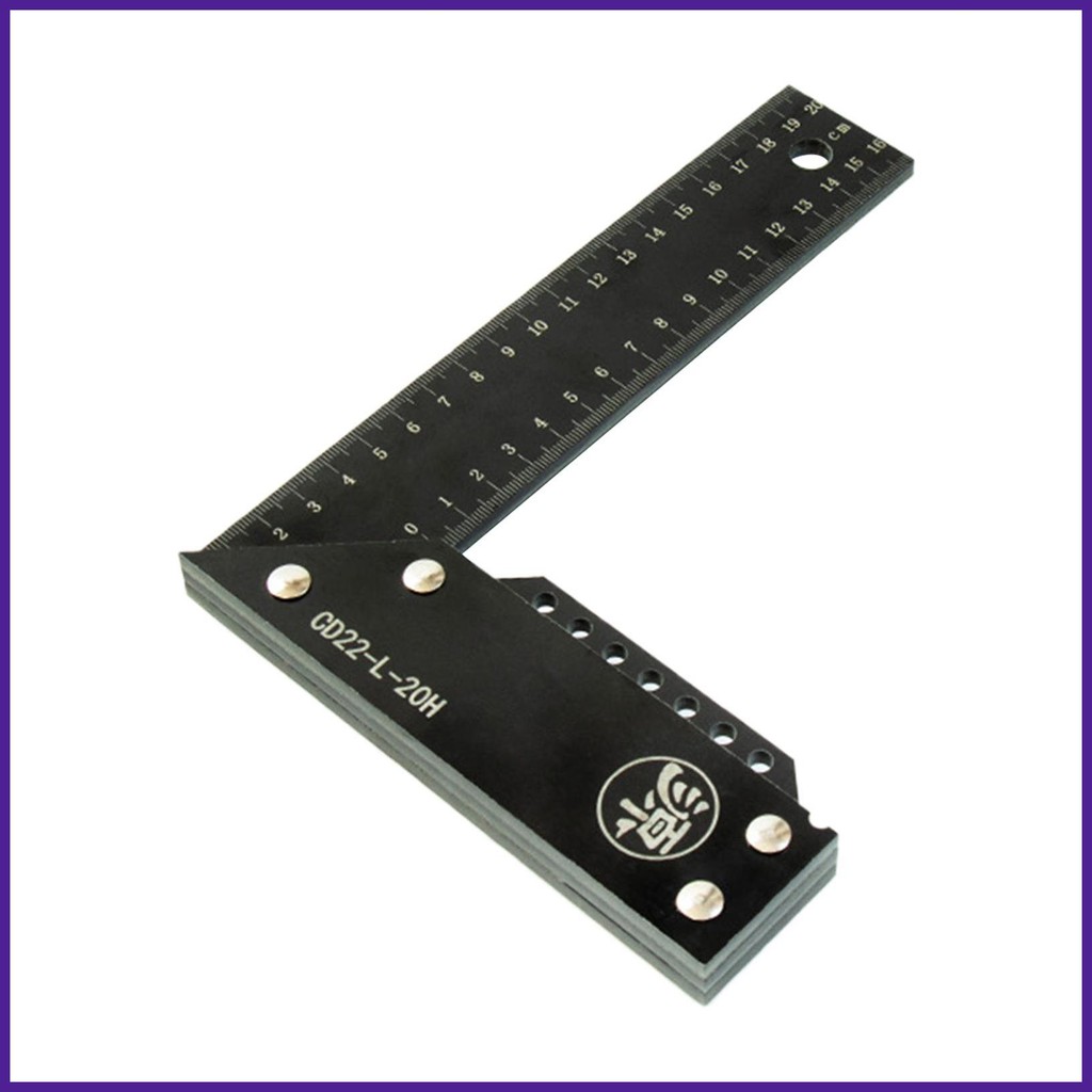 Framing Square ไม้บรรทัดมุมขวาช่างไม้เครื่องมือมัลติฟังก์ชั่น L-Squares ...