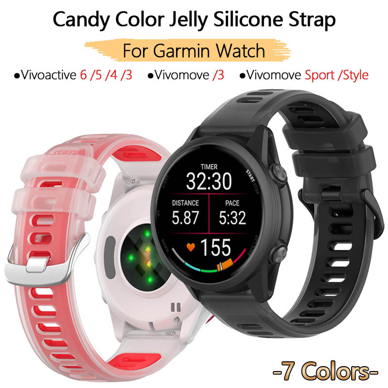 สําหรับ Garmin Vivoactive 6 5 4 Vivomove 3 Sport Trend Luxe สไตล์ ...