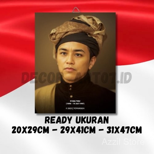 PONG TIKU - NATIONAL HEROES PHOTO AI VERSION WOODEN FRAME MDF READY TO ...