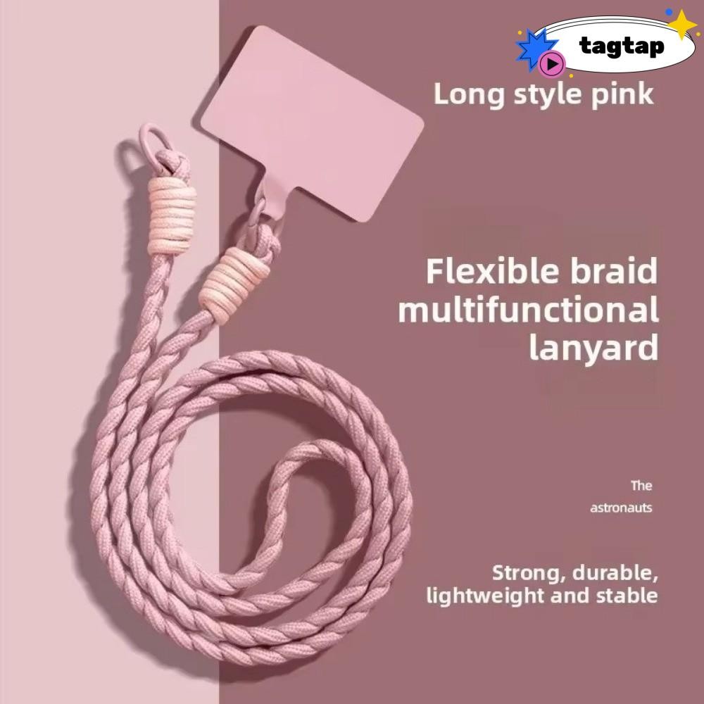 TAGTAP ถักเชือกเส้นเล็กโทรศัพท์มือถือ Span ในแนวทแยงสีสันสดใส, Universal ยาว Anti-lost สามโซ่ ...