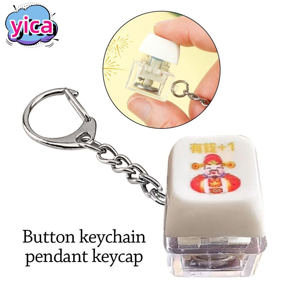 YICA Fidget พวงกุญแจ, ปุ่มคีย์บอร์ด DIY ปุ่มคีย์บอร์ดนิ้ว, ผ่านเวลา ...