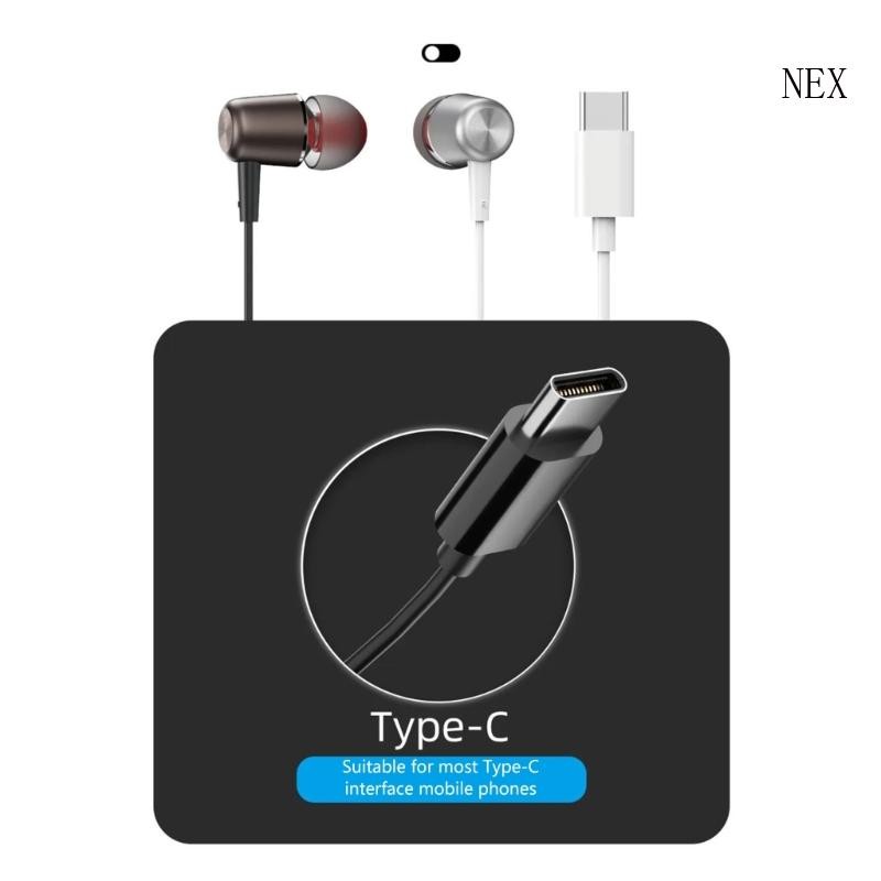 หูฟัง NEX USB C พร้อมหูฟังชนิดใส่ในหูตัดเสียงรบกวน | Shopee Thailand