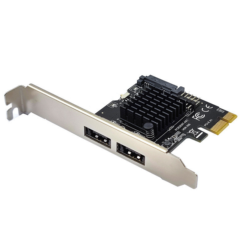 การ์ดขยาย USB คู่เดสก์ท็อป Pci-e to Power eSATA การ์ดอะแดปเตอร์ ...