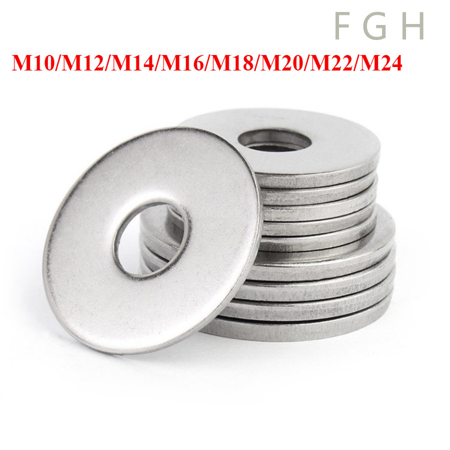 [FGH-y] แหวนอีแปะ แหวนรอง น็อตสกรู สแตนเลส 316 / Flat Washer Stainless Screw SUS316 M10/M12/M14 ...