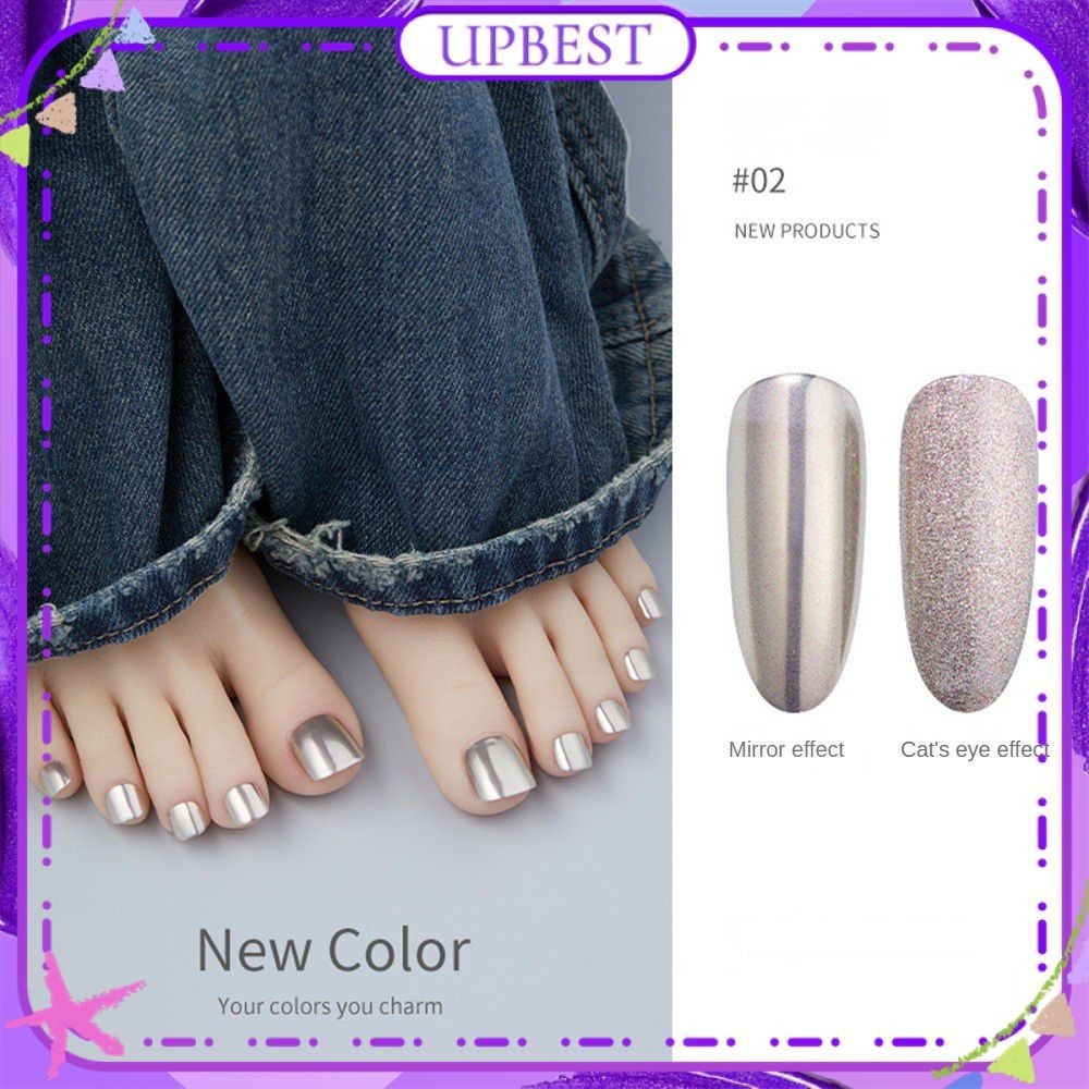 Baoshiman Nail Art Candy ผงกระจกวิเศษ Super Bright Aurora Mirror ผงทา ...