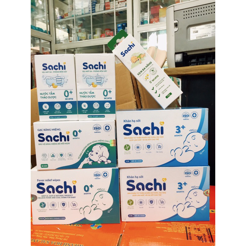 Sachi ไม้กวาดเช็ดลดไข้ 0m+ & 3m+ sachi น้ําอาบน้ําสมุนไพร sachi ครีม ...
