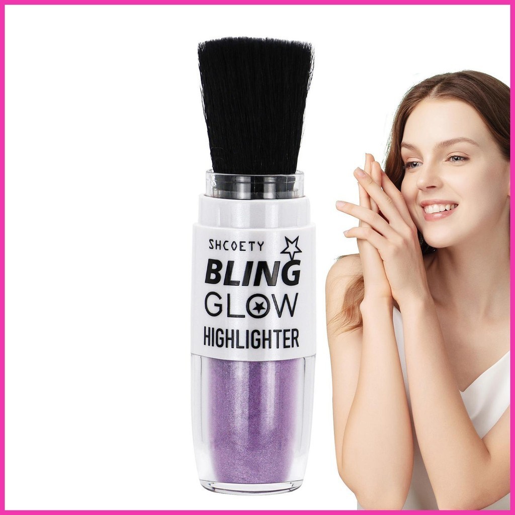 แป้งไฮไลท์ Face Shimmer Highlighter Patting Powder Face Glitter High ...