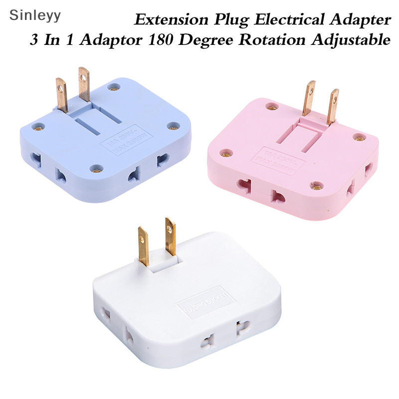 Nle 3 In 1 EU Extension Plug 180 องศาหมุนชาร์จแปลงซ็อกเก็ต N | Shopee ...