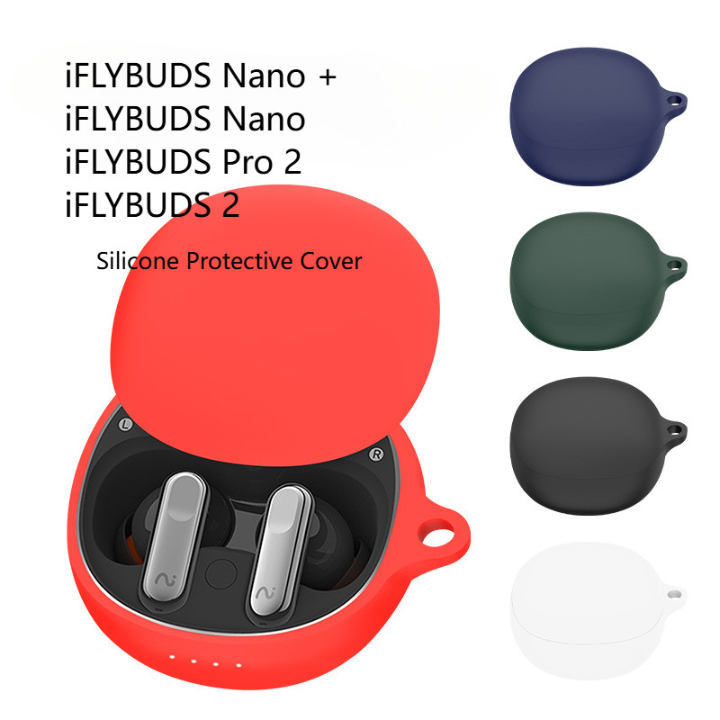 เคสหูฟังสําหรับ iFLYBUDS Nano +, iFLYBUDS Pro 2, ฝาครอบหูฟังซิลิโคนเหลว ...