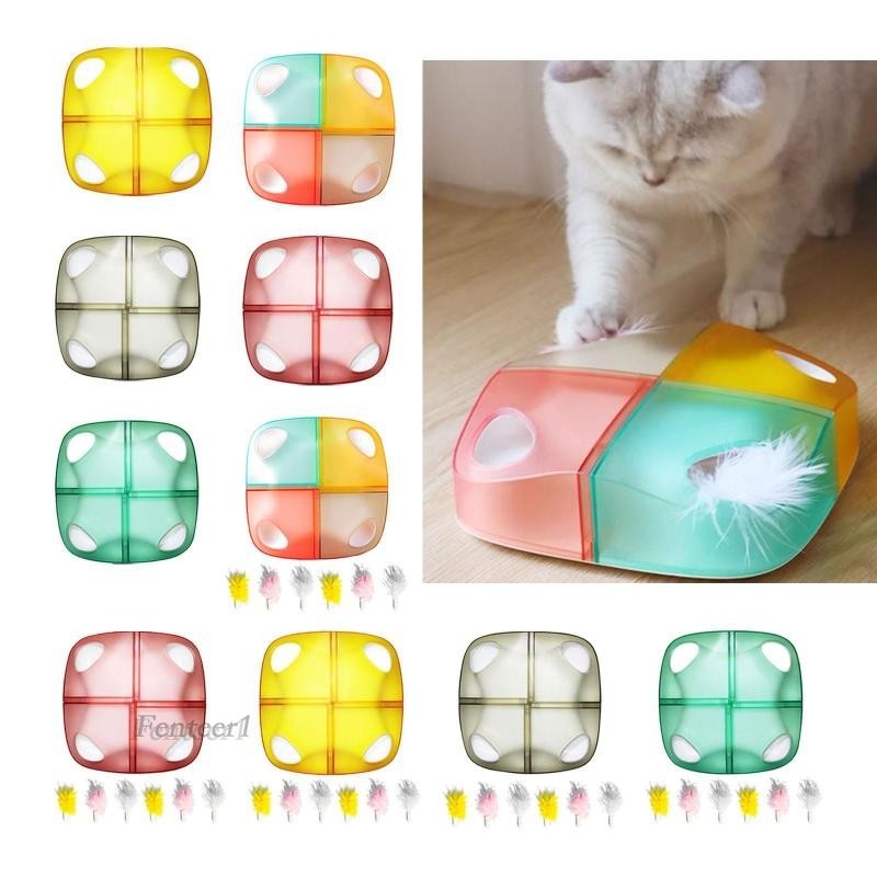 [Fenteer1] Interactive Cat Touch Sensing สุ่มย้ายอัตโนมัติของเล่นไฟฟ้า ...