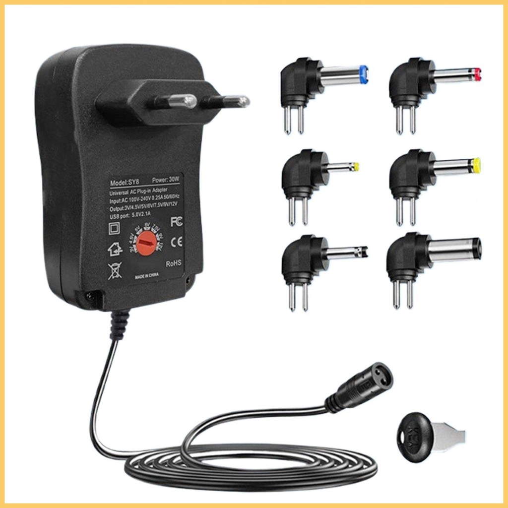 อะแดปเตอร์ DC 30W AC Energy Adapter แหล่งจ่ายไฟ AC 3V ถึง 12V AC/DC อะ ...